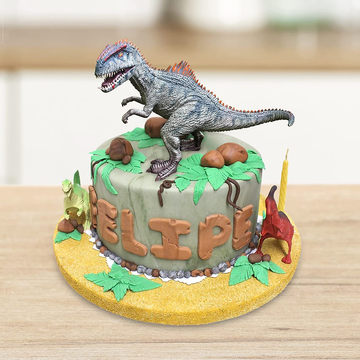 Giganotosaurus Action Figure with Eating Feature, 9 in Collection Dino Toys for Boys and Girls, Realistic Dinosaur Toys for Kids 3-5 Party Favors, Birthday Gifts (Movable Mouth)