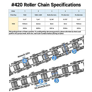 420 Chain Sprocket 12T Front Sprocket 17mm for 50cc 70cc 90cc 110cc 125cc Dirt Pit Bike Mini Bike ATV 4 Wheeler Moped Go Kart Sprocket