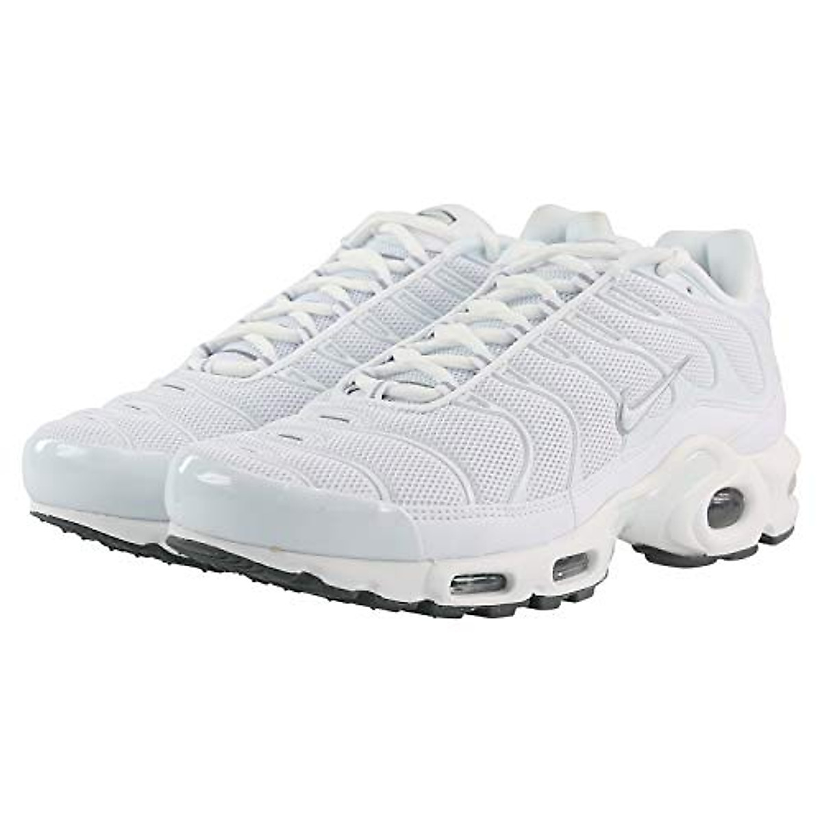 Nike Men's Air Max Plus Triple White, White/White/Black/Cool Grey, 11