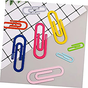Operitacx 4pcs Paperclip Bookmark Paper Folders Metal Bookmarks Metal Folder Stationery Binder Clips Fun Paper Clips Notice Board Iron Paper Clips Students Paper Clips File Paper Clips