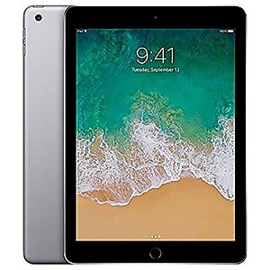 Apple iPad 9.7inch with WiFi 32GB- Space Gray (2017 Model) (Renewed)