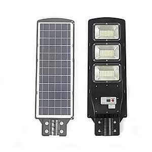 G-PLUS 90W Solar Street Lights Outdoor,Commercial IP67 PIR Sensor Lamp,Dusk to Dawn Solar Security LED Flood Light for Square,Yard, Garden,Street