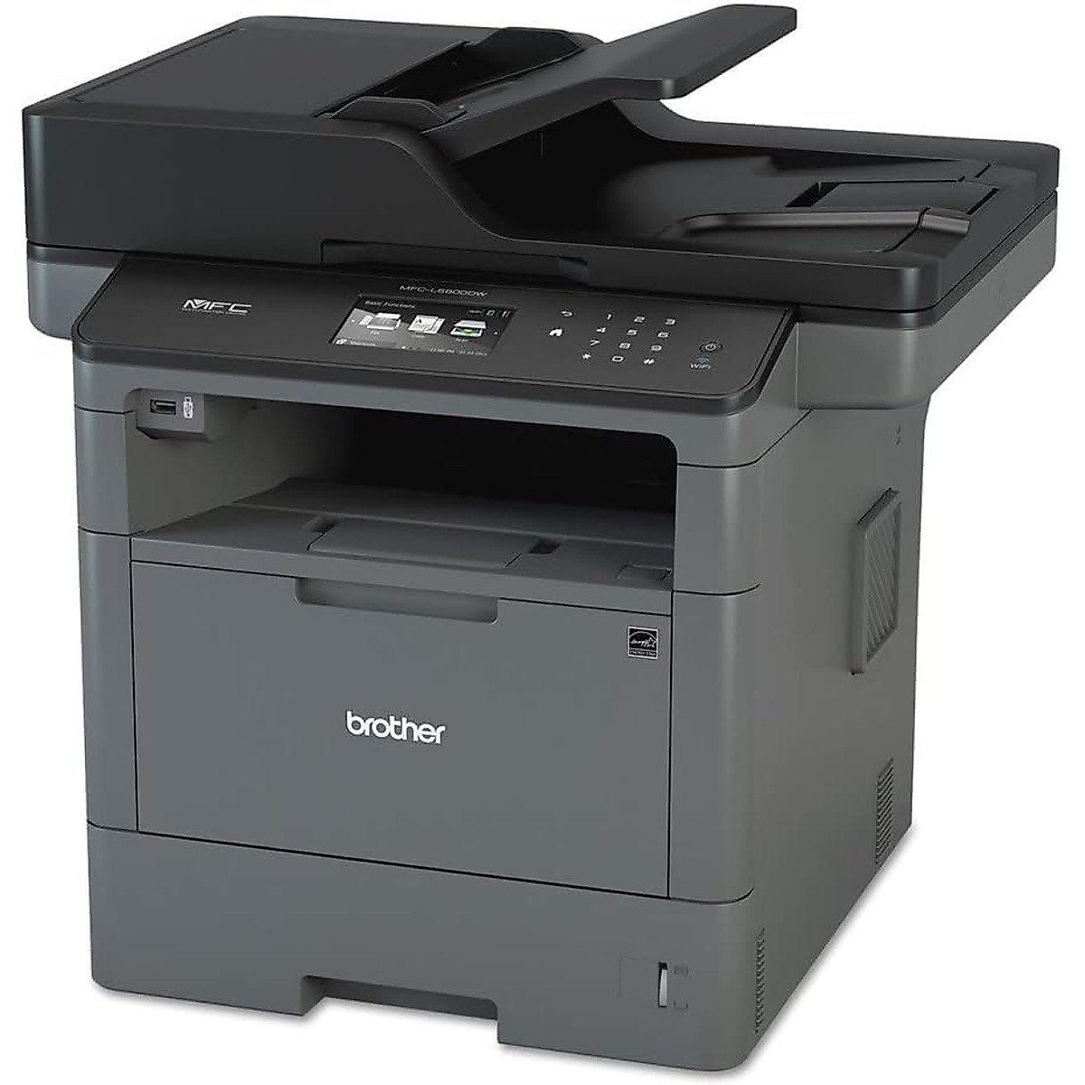 Brother MFC-L68 00DW All-in-One Wireless Monochrome Laser Printer, Print Copy Scan Fax, Multifunction, Mobile Printing & Scanning, Duplex Print, PCM