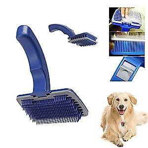 New Pet Dog Cat Grooming Self Cleaning Slicker Brush Comb Shedding Tool Hair Fur by Pet Brushes