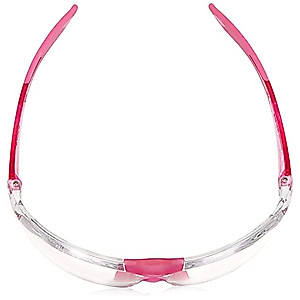 Elvex Delta Plus SG-18C-SLIM-PINK Avion SF Safety Glasses, Clear Lens with Pink Temple Tips, Slim Fit, Flexible, Abrasion Resistant, Anti Fog