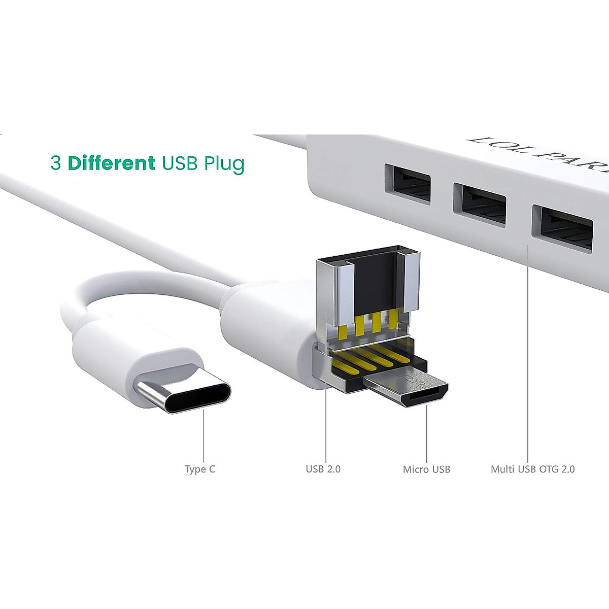 fire Stick ethernet Adapter w/OTG Cable for Android, C USB hub Laptop, USB to RJ45 Adapter Compatible with Samsung Raspberry Pi Dell and Mac Chromebook Tablets