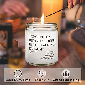 Housewarming Gifts New Home, Funny Housewarming Gifts, New Home Gift Ideas, New Home Candle, Fruit Sweet Scent - 9oz Glass E
