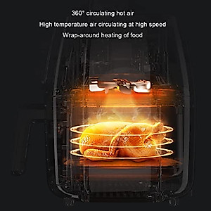 Air fryer integrated household oven multi-function large-capacity fryer automatic fryer-free French fries electric fryer (Black 26 * 29 * 32cm) (Black 26 * 29 * 32cm) (Black 26 * 29 * 32cm)