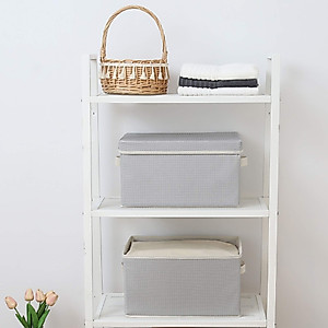 GRANNY SAYS Bundle of 3-Pack Rectangle Storage Bins & 3-Pack Rectangle Storage Bins with Lids