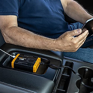 PowerDrive PWD120 120 Watt Power Inverter Slim 12v DC to 110v AC with Outlet and 2 USB Ports