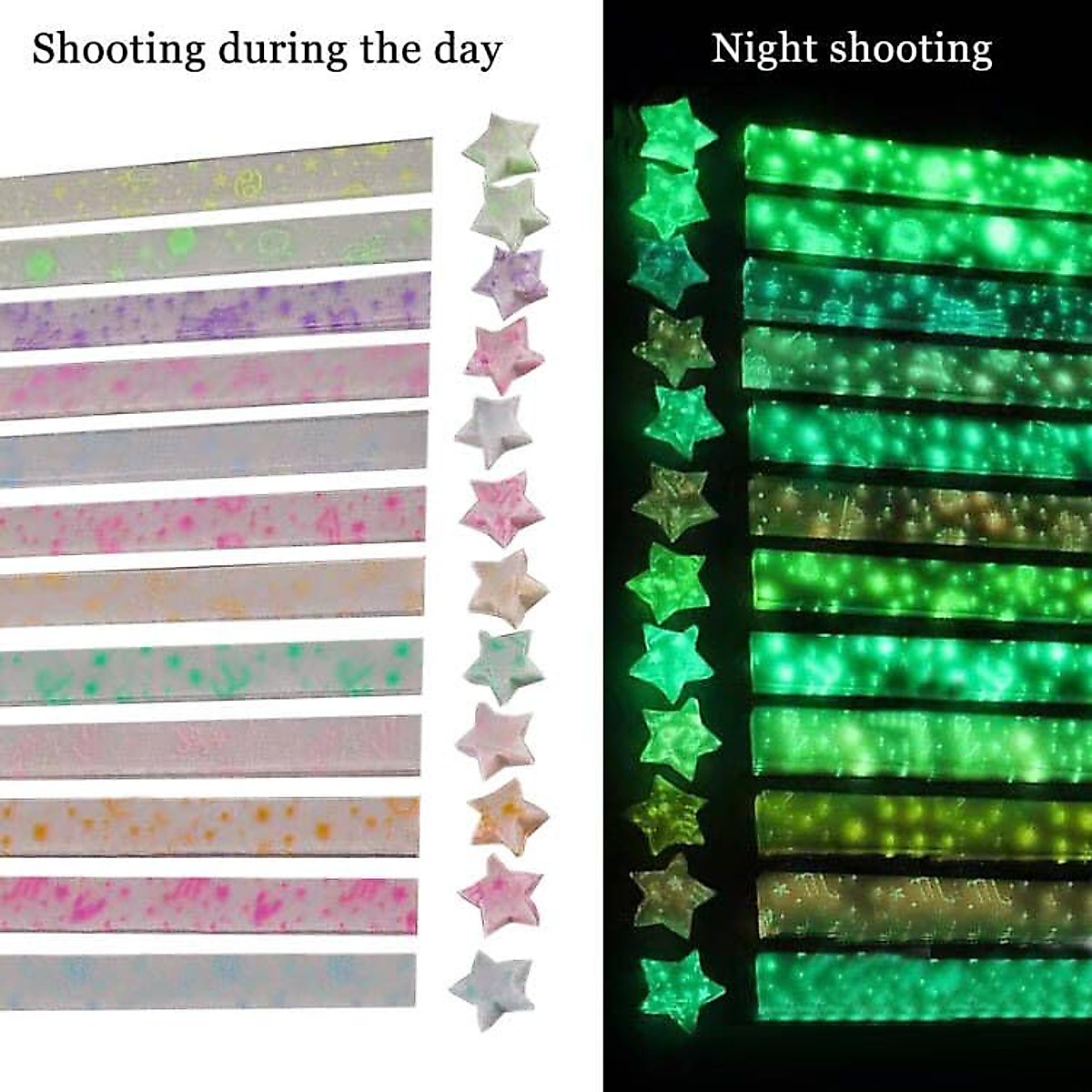 Star Origami Paper Strips - Colorful Decorations & DIY Crafts