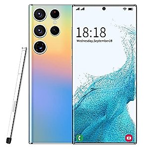 Unlocked Mobile Phones, Adnroid 12 Smart Phone HD Full Screen GPS Locator Phone, Dual SIM Unlocked Smartphones, 2MP+8MP Mobile Cell Phone, 2GB+16GB, 6.5" Face Access, 2800mAh Battery (Blue)
