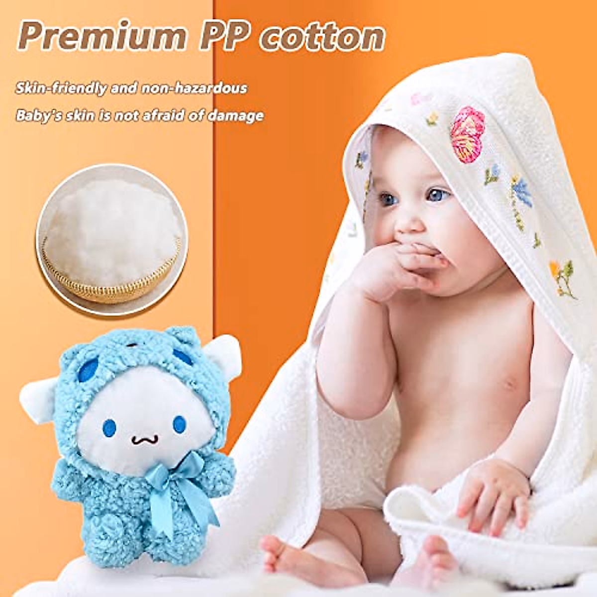 wiemsdoy Strawberry Plush Toy 9'' Cinnamoroll My Melody Plush Toy Cute Pochacco Pompompurin Dog Stuffed Animals Soft Doll Baby Girls Kids Toys Gifts (Blue)