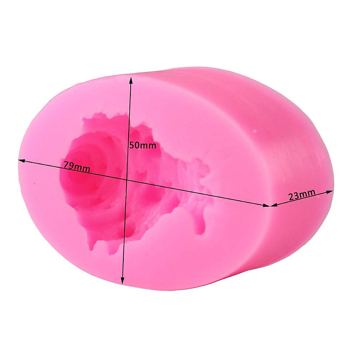 Conch shell egg silicone mold Cake decoration tools Chocolate soap soft pottery mold