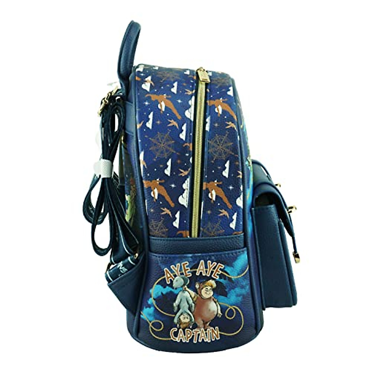 Wondapop Disney Peter Pan 11" Vegan Leather Fashion Mini Backpack