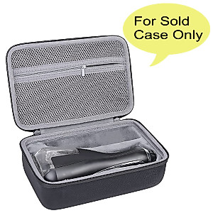 co2CREA Hard Case Replacement for Waterpik Cordless Advanced Water Flosser WP-580 WP-582 WP-583 WP-587 (Black Case)