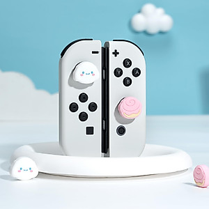 Yocore Switch Thumb Grip Caps,Soft Silicone Thumb Grips,Analog Soft Silicone Joystick Caps Stick Caps for Switch/OLED/Switch Lite,4 Pcs-DEG