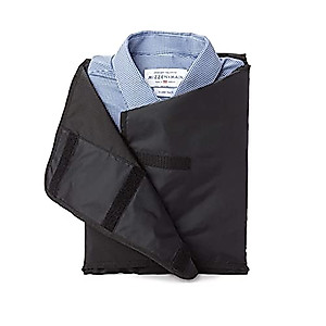 Nomatic Shirt Organizer - 5 Piece Organizer | Hanging Travel Organizer with Clothes Folder Folding Board Included (Black)
