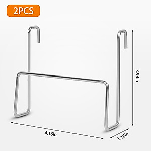 YiePhiot Crock Pot Lid Holder, Slow Cooker Lid Holder, Lid Pocket Slow Cooker Lid Holder, Stainless Steel Lid Holder, Make Sure the Lid Does Not Touch the Table Top(2 PACK)