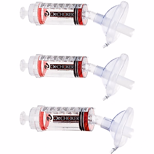 DeCHOKER Choking Rescue Anti-Choking Device for Qty 1 Toddlers (Ages 1-3 Years) and Qty 2 Children (Ages 3-12 Years), Pack of 3, First Aid Choking Rescue