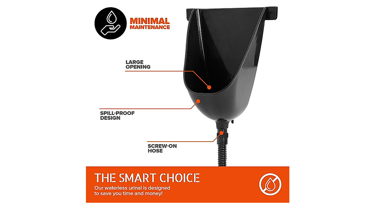 Stock Your Home Waterless Urinal - Convenient & Eco-Friendly