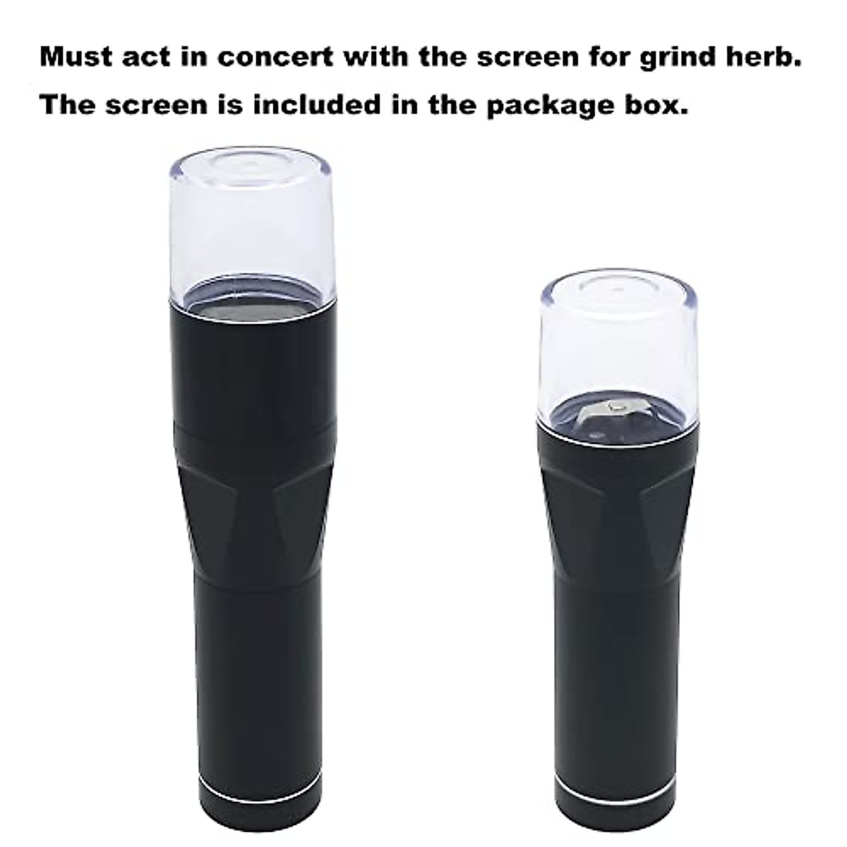 Freetophome Electric Herb Grinder, Spice Crusher Mills, USB Rechargeable, Black, 1.7inch