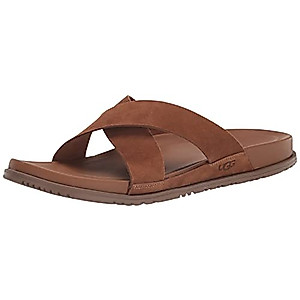 UGG Men's WAINSCOTT Slide Sandal, Chestnut Suede, 10