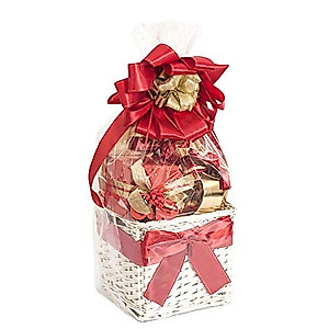 Morepack Shrink Wrap Bags for Gift Baskets,14x18 Inches PVC Heat Shrink Bags,10Pcs