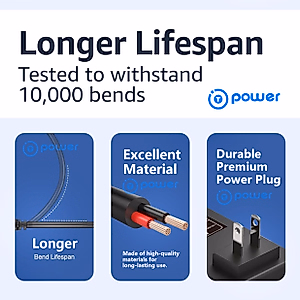 T POWER 6.6 ft Long Cable for Channel Master DVR+ Bundle CM7500 CM-7500 CM7500BDL2 Digital Video Recorder Replacement Ac Dc Adapter Switching Power Supply Cord Charger Spare