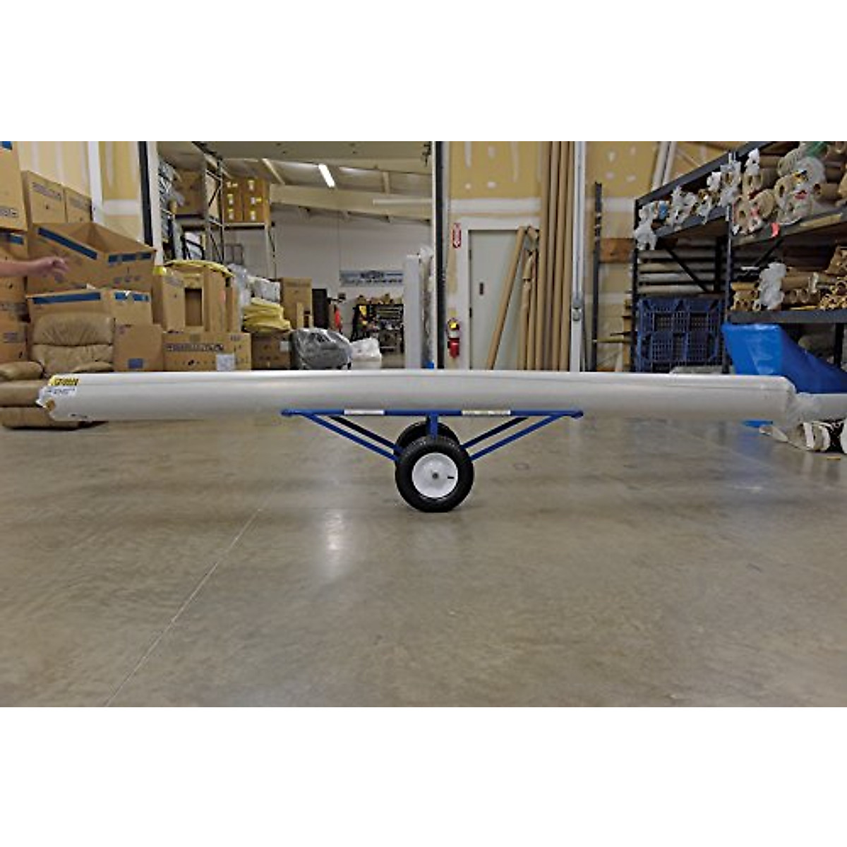 Vestil CARPET-45 Portable Carpet Dolly with Fully Pneumatic Wheels, 500 lbs Capacity, 60" Length x 26" Width x 20" Height, Platform Width (in.) 14-11/16.