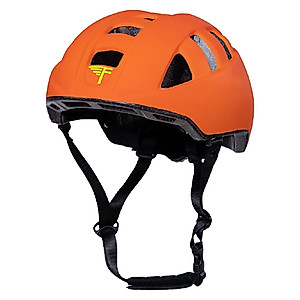 Flybar Kids Bike Helmet - Dual Certified Adjustable Dial, Skateboard Helmet, Roller Skating, Pogo, Electric Scooter, Snowboard, Youth and Toddler Helmet, Boys & Girls 3-14 (Orange,M)