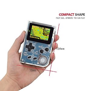 Handheld Games Consoles , Retro TV Game Console Video Game Console Player 2.0 Inch Game Console with 1169 GBA System Classic Games for Kids Gift (White)