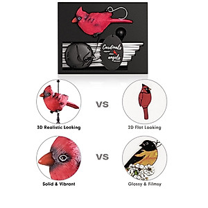 YOUNTASY Cardinal Gifts, Cardinal Wind Chimes, Cardinal Memorial Gifts for Loss of Loved One, Sympathy Gift Ideas for Bereavement, Condolence, Remembrance, Red Cardinal Figurine Decor, 26" Small Size