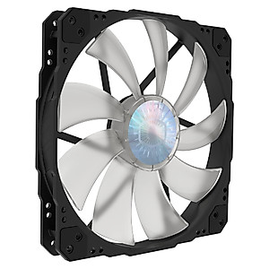 Cooler Master SickleFlow 200 ARGB Gen 2 Square Frame Fan, Customizable LEDS, Air Balance Curve Blade, Sealed Bearing, PWM Control for Computer Case