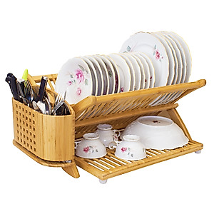 Totally Bamboo "Eco" Utensil, Flatware and Cutlery Drying Caddy for Totally Bamboo Eco Dish Drying Rack