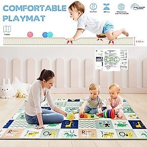 Extra Large Baby Playpen with Mat, playpen with 50 Pit Balls, Shock Absorbing Mat, Anti-Slip Suckers, 81'x65' Baby Play Yard with Gate, Play Pen for Babies and Toddlers Indoor Outdoor (Dark Gray)