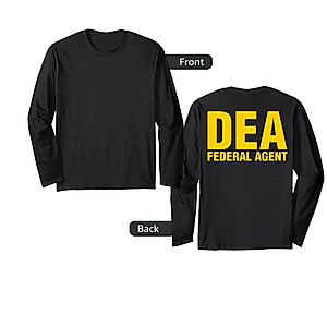 DEA Federal Agent Uniform Costume Long Sleeve T-Shirt