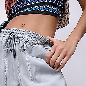 Lunar Eclipse Rings Stainless Steel Moon Round Shape Rings Retro Black Band Moon Silver Wedding Ring Gift For Women&Men Size 10