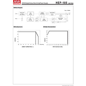 MEAN WELL HEP-185-54A 54V 3.45A 186.3W Single Output Switching Power Supply Harsh Environment