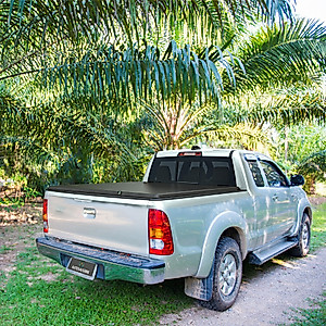 AUTOSAVER88 Soft Tri-fold Truck Bed Tonneau Cover Compatible with 2016-2023 Toyota Tacoma (Excl. Trail Edition) 5ft Bed
