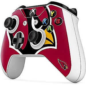 Skinit Decal Gaming Skin Compatible with Xbox One S Controller - Officially Licensed NFL Arizona Cardinals Large Logo Design