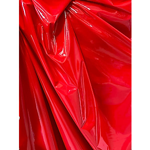 Shiny Red 4-Way Stretch Vinyl Latex Fabric by The Yard, 60" Wide, DIY, Crafts, Club Wear, Costumes, Cosplay