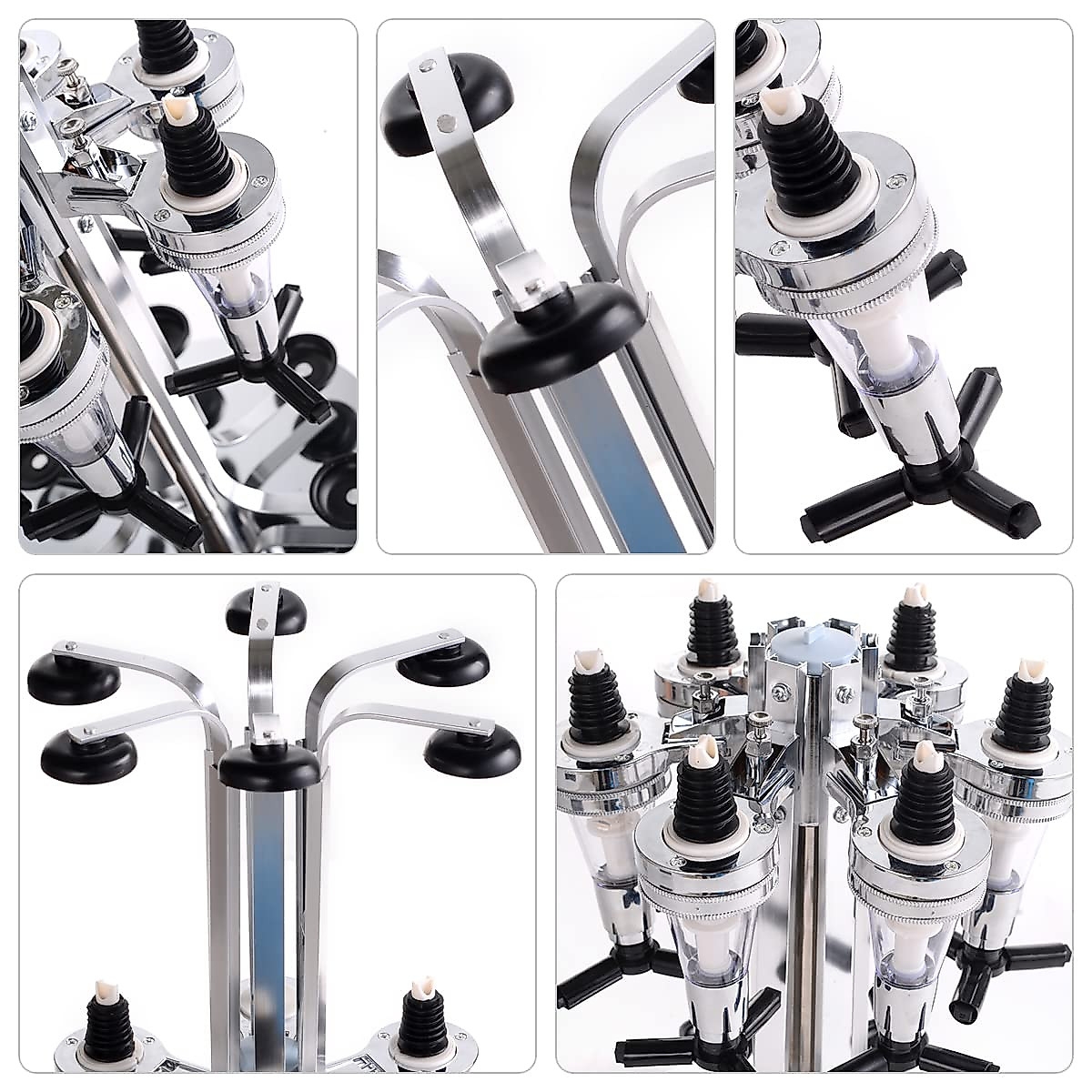 Liphontcta WNGDUA 6-Bottle Rotating Liquor Dispenser Bar Butler Liquor Dispenser Liquor Bottle Holder, Garden sculpture outdoor decoration