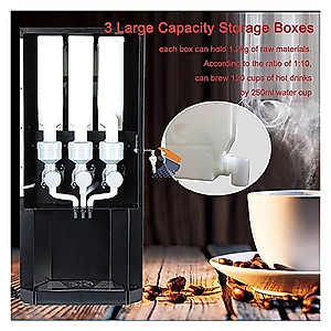 ECORTE Coffee Vending Machine Commercial Coffee Maker Instant Coffee Machine Full-automatic Cold Hot Beverage Dispenser (Color : Refrigerable 110V)