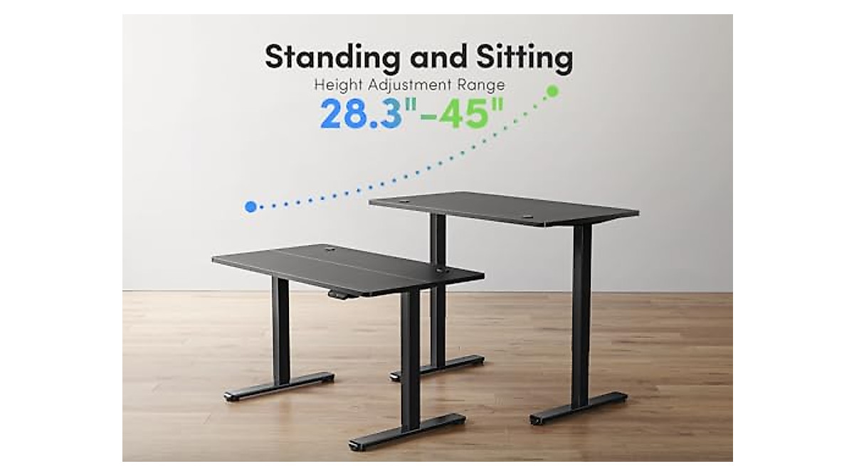 FEZIBO Electric Standing Desk - Height Adjustable & Easy Setup