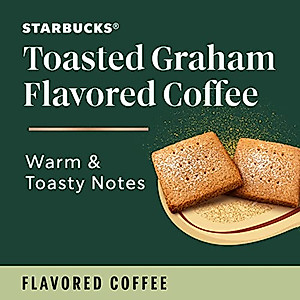 Starbucks Flavored K-Cup Coffee Pods — Toasted Graham for Keurig Brewers — 6 boxes (60 pods total)