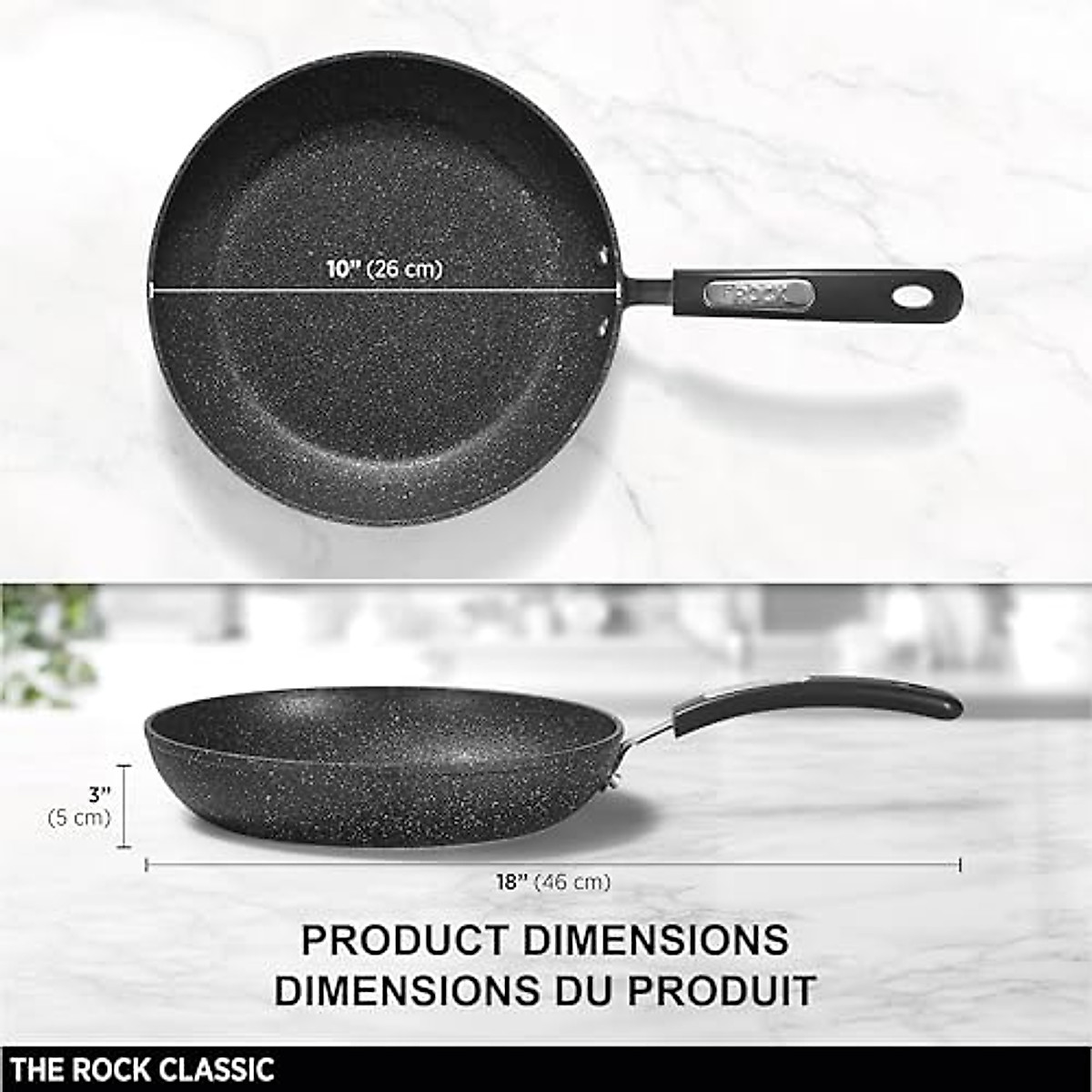 Starfrit Rock Cookware, Regular, Black