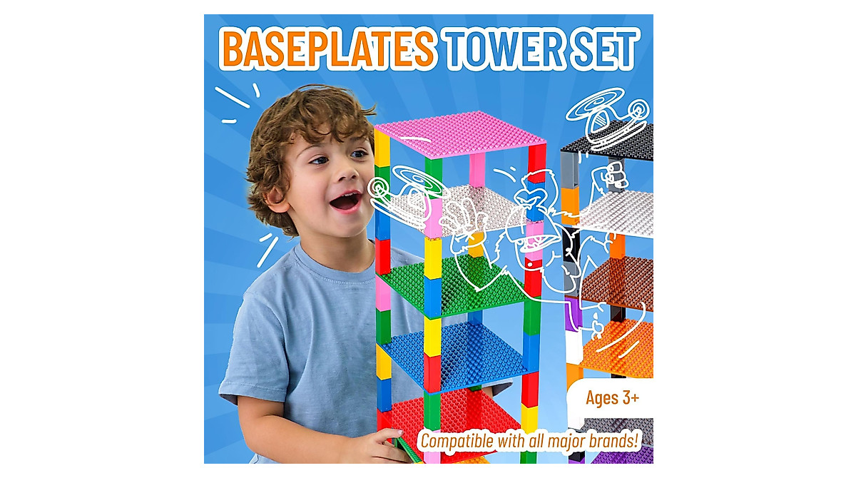 Strictly Briks Stackable Base Plates - Lego Compatible Bricks