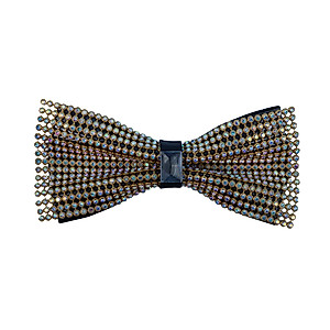 Western Fashion Rhinestone Bow Tie (Copper AB)