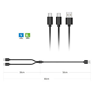 Charging Cable for PS VR2 Handle One Out of Two Charging Cable for PS5 Handle Type-C Interface Charging Cable